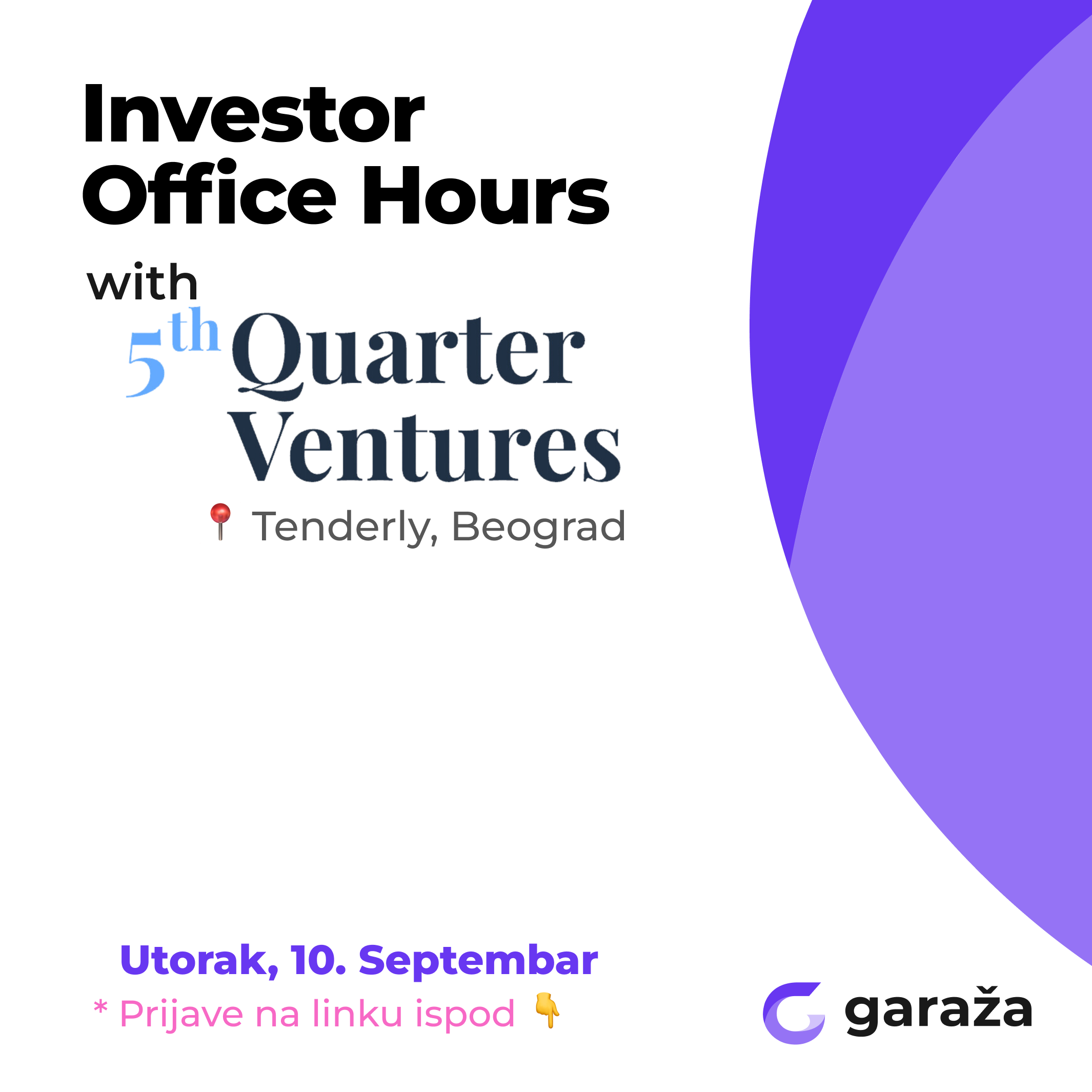 Investor Office Hours with 5th Quarter Ventures - Startap Portal