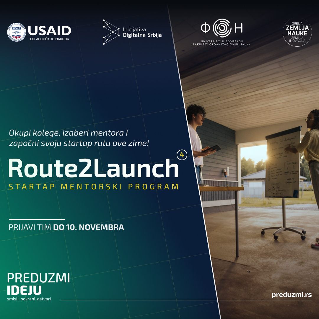 „Route2Launch“ - Mentorski program za studentske startape - Startap Portal